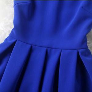 Blue Dress With Collar on Luulla