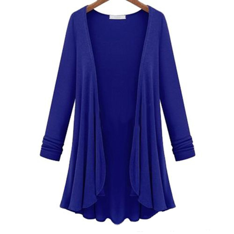 Luxe Draped Open Front Cardigan on Luulla