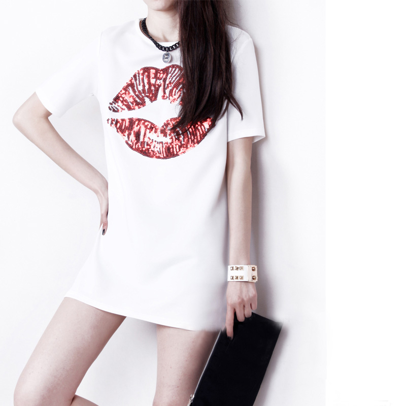 Fashion Big Lips Dress Ax072701ax on Luulla