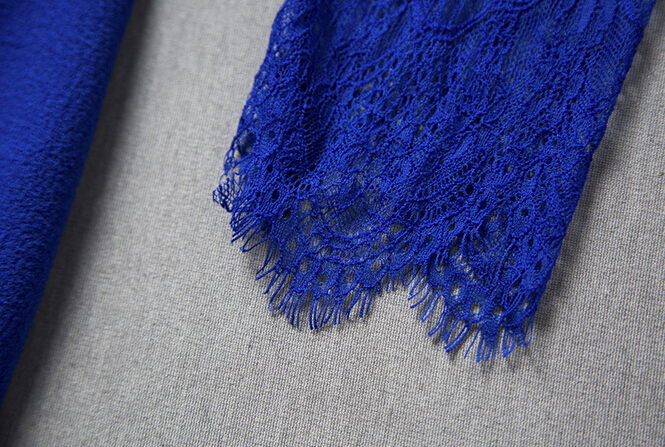 Blue Stitching Lace Dress Ax091102ax on Luulla