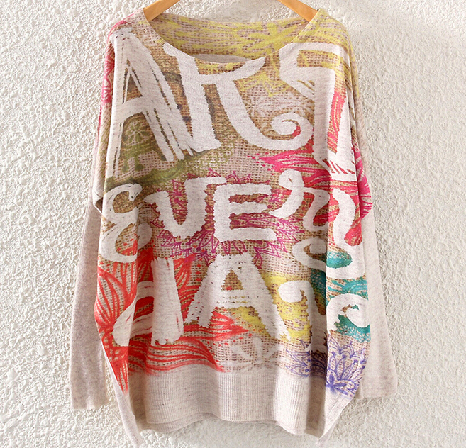 Fashion Bat Sleeve Knit Sweater Ax092012ax on Luulla