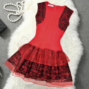 Slim Lace Sleeveless Princess Dress Ax101913ax on Luulla