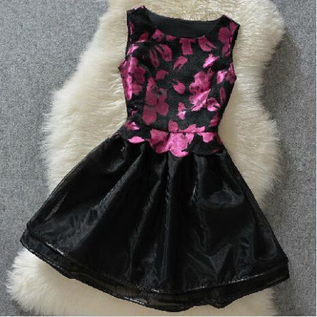 Round Neck Vest Princess Dress Ax102901ax on Luulla