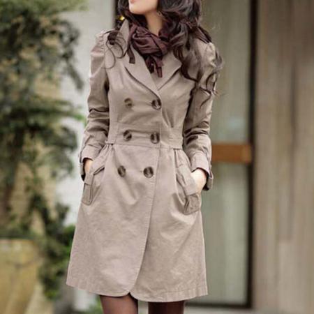 Casual Double-breasted Coat Ax110211ax on Luulla