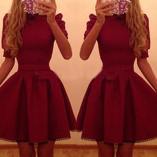 Women's Fashion Round Neck Dress Ax40302ax on Luulla