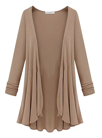 Luxe Draped Open Front Cardigan on Luulla