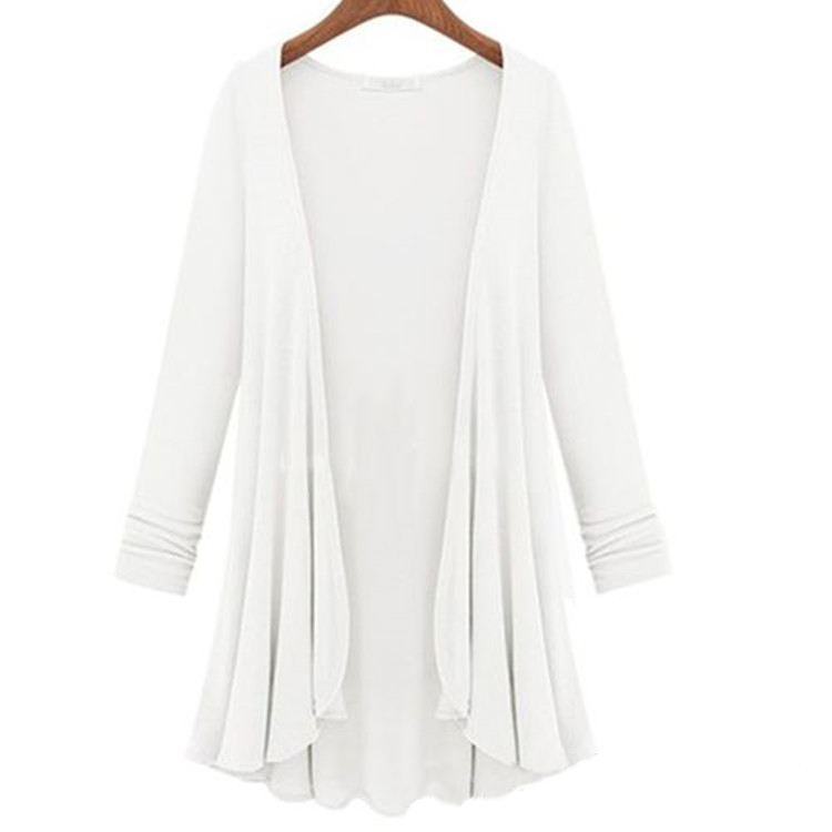 Luxe Draped Open Front Cardigan on Luulla