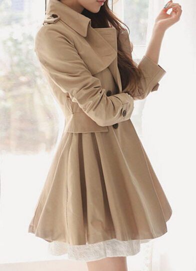 Slim Double-breasted Coat Jacket Ax091104ax on Luulla