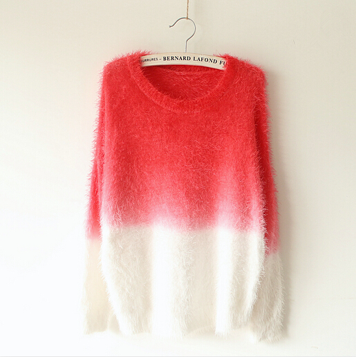 Gradient Round Neck Pullover Ax092806ax on Luulla